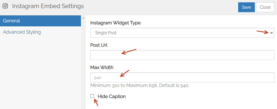 Instagram Embed - Connect Suite