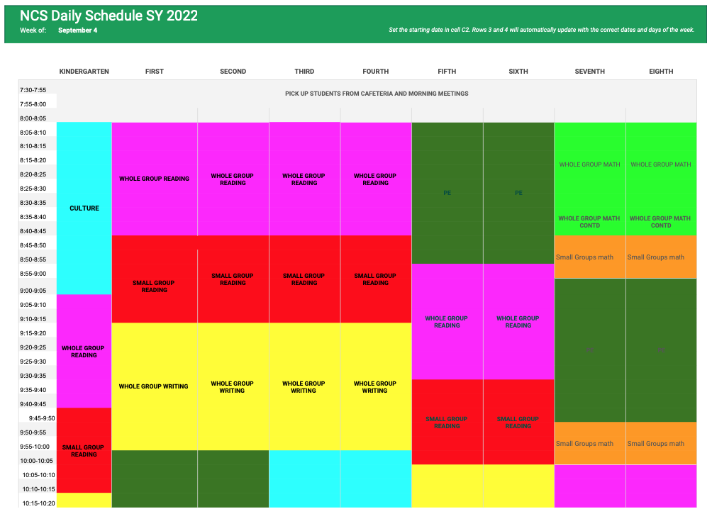 Class Schedule